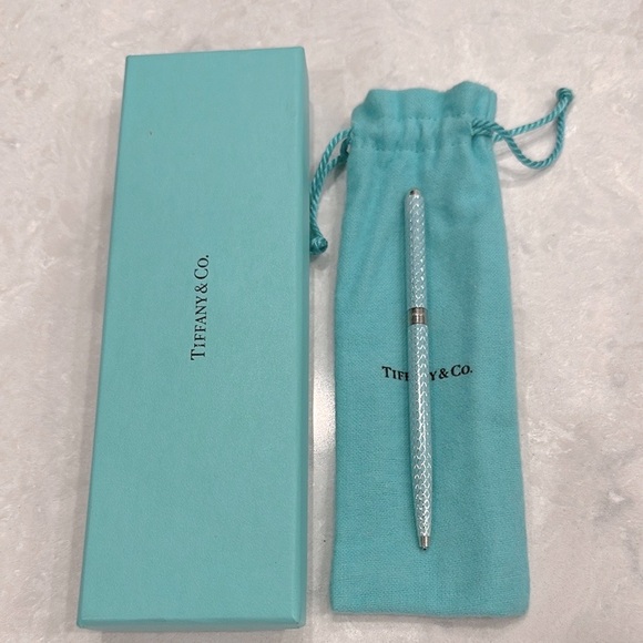 Tiffany & Co. | Office | Tiffany Co Elegant Blue Purse Pen | Poshmark